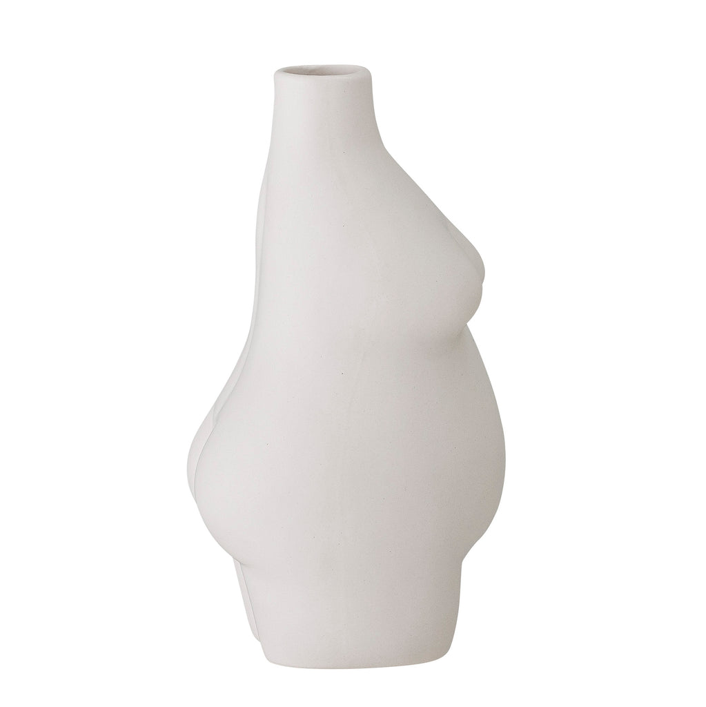 Female Form Vase in White Stoneware – Homeplace