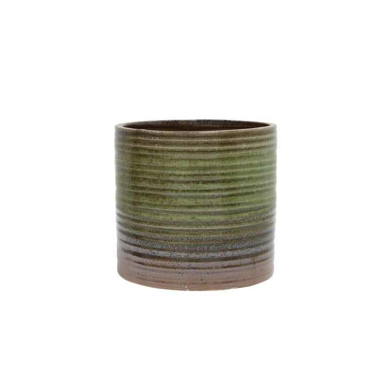 Small Green Ceramic Plant Pot – Homeplace